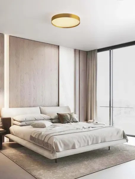 LED stmívatelné zlaté moderní stropní svítidlo Roi