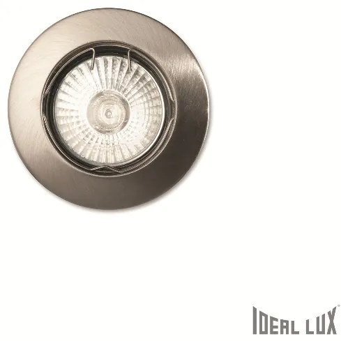 IDEAL LUX 083087 vestavné svítidlo Jazz FI1 Nickel 1x50W GU10