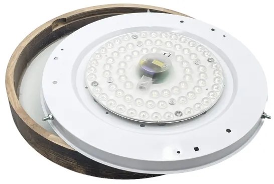 Brilagi - LED Stropní svítidlo CARVALHO SLIM SMOKEY LED/36W/230V dub pr. 37,5 cm