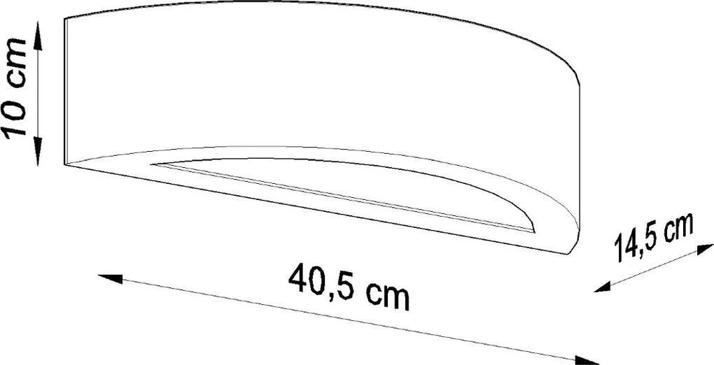 Sollux Lighting Nástěnné svítidlo keramické ATENA