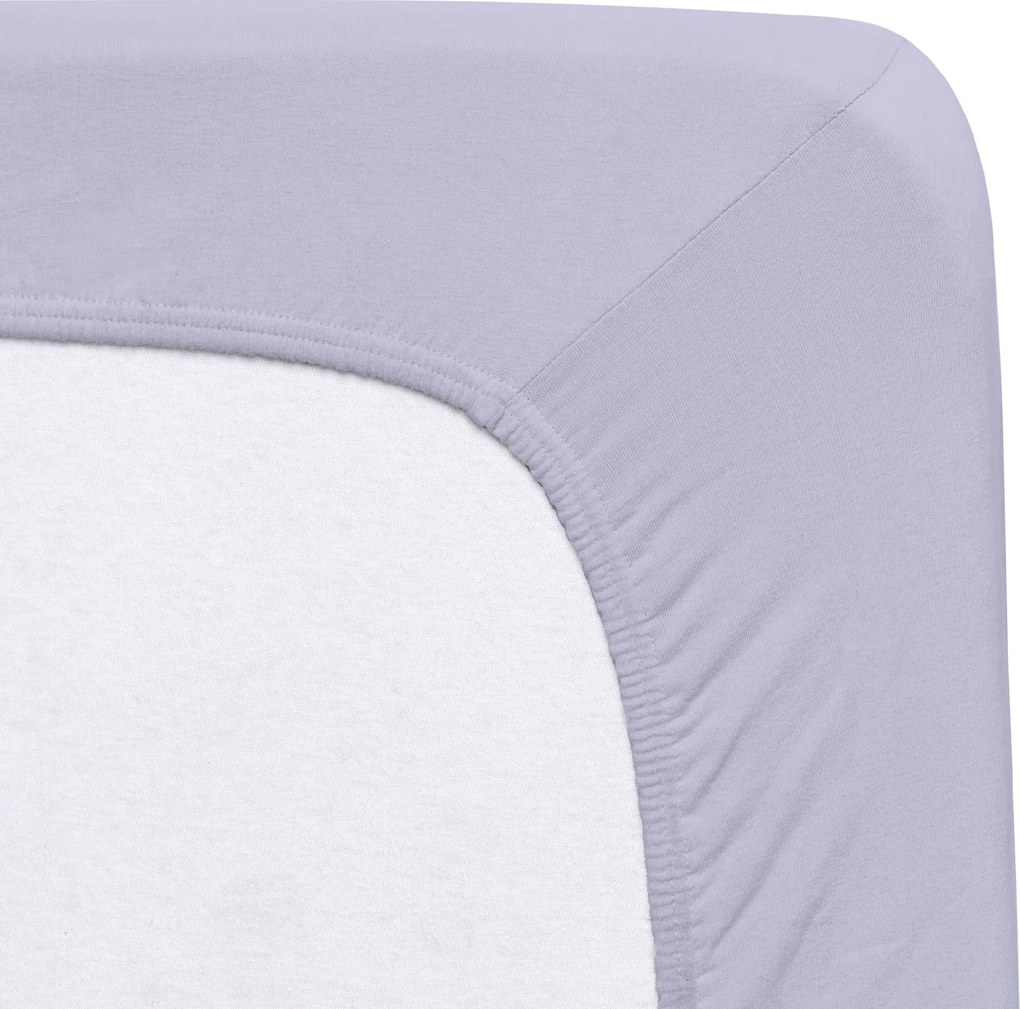 Florella Prostěradlo Avance Jersey Elastan Lila, 90-100x200-220 cm