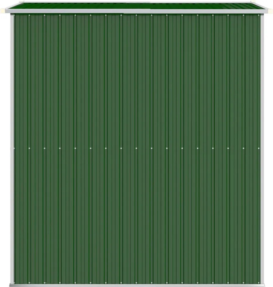 Zahradní kůlna zelená 192x191x223 cm pozinkovaná ocel 3147427