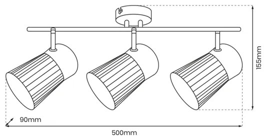 Bodové svítidlo BEST 3xE14/40W/230V černá