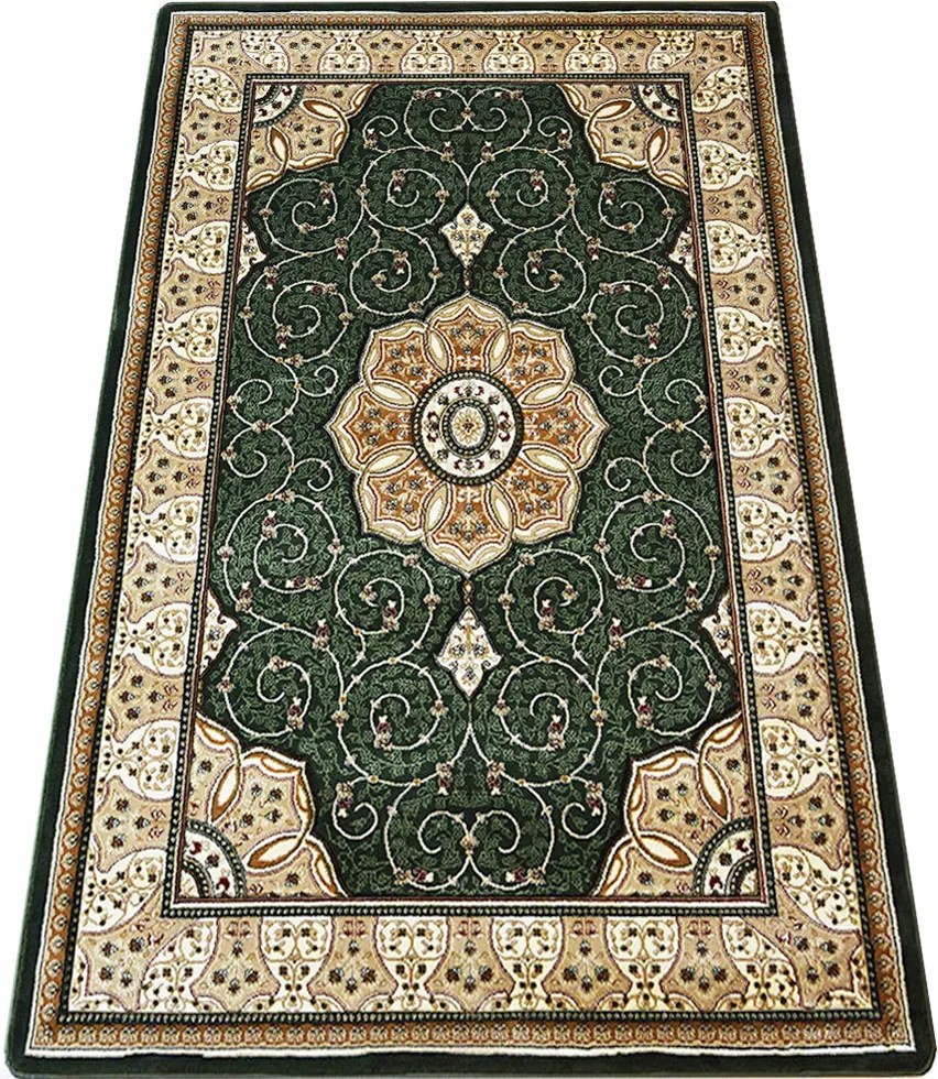 BE Koberec Adora 5792 GREEN - zelený obdélníkový Rozměr: 60x90 cm