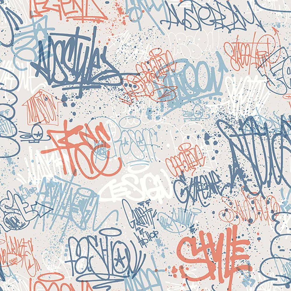Ugépa Vliesová tapeta pro teenagery - graffiti - M51301 rozměry 0,53 x 10,05 m