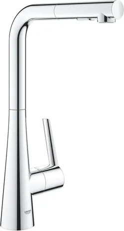 Grohe Zedra dřezová baterie s vytahovací sprškou, 2 proudy chrom 32553002 G32553002