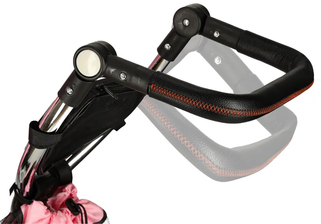 Creative Corner Trike Fix V3 tříkolka 3v1 kočárek kolo 360 otočné volné kolo růžová