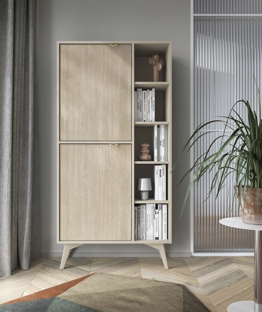 PSK Regál NATURAL, Písková/Scandi 80 cm
