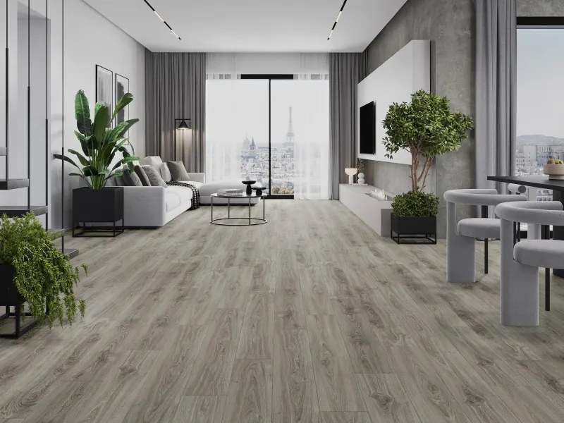 Mexen Silver Creek Vinylová prkna 1240 x 182 mm SPC 6,5 mm, podložka IXPE 1,5 mm, 4 V-Fuga, Dub - F1047-1240-182-505-4V1-01
