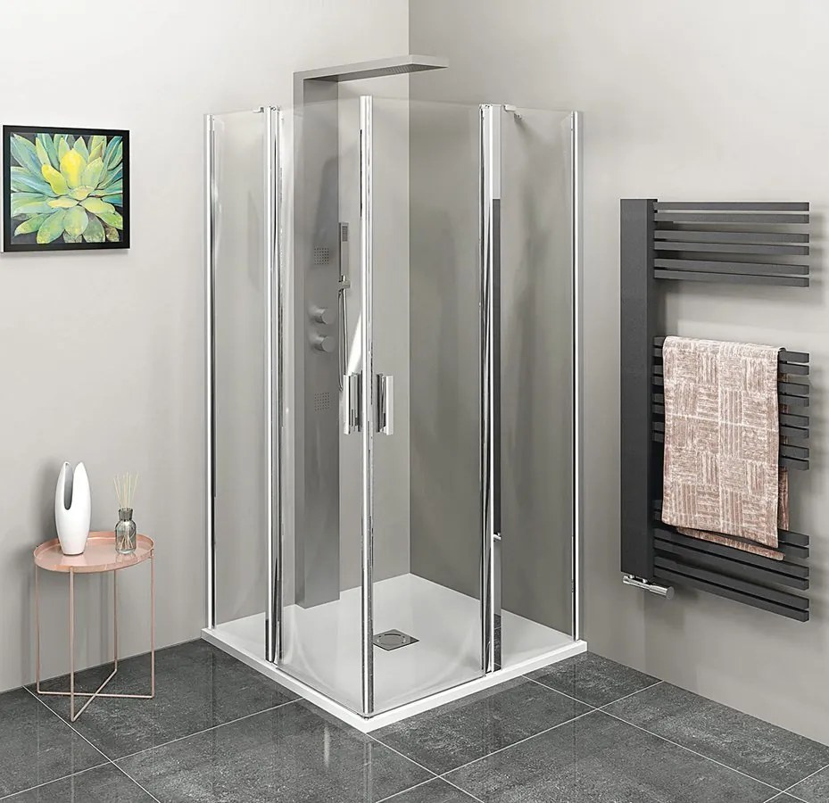 Polysan, ZOOM LINE čtvercová sprchová zástěna 1000x1000mm, čiré sklo, ZL5416