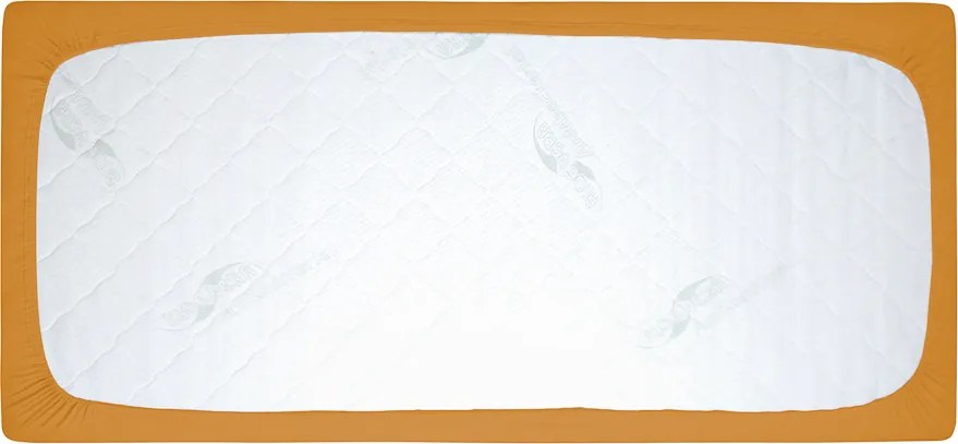 Jersey prostěradlo medově žluté na výšku matrace do 20 cm Velikost: 120 x 220