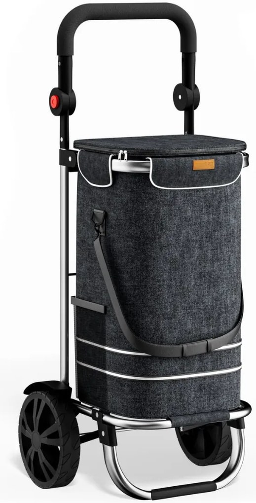 Jurhan Nákupní taška na kolečkách EASY, 50l, černá