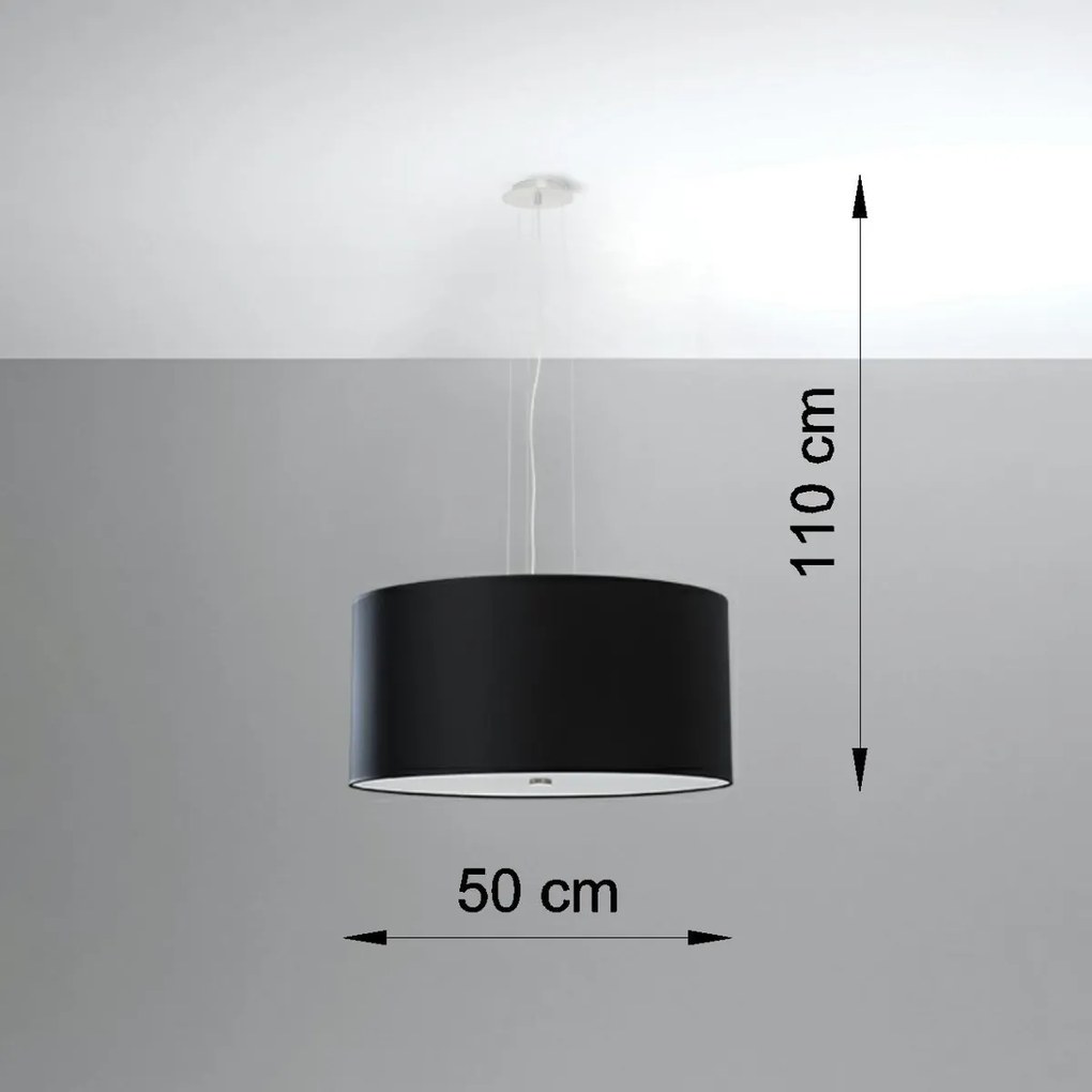 Sollux Lighting Lustr OTTO 50 černý