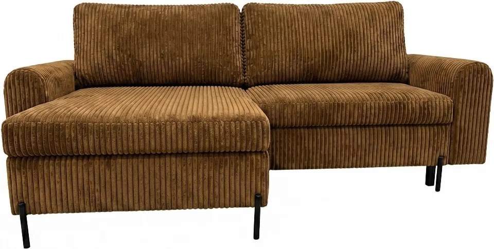 Rohová rozkládací sedací souprava do L PORTINE, 245 cm, s úložným prostorem Roh pohovky: Pravý roh, Barva látky Poso: Tmavě modrá (Poso 05)