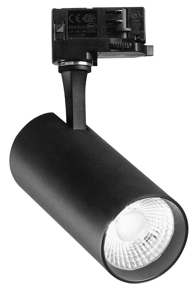 Ideal Lux Nastavitelný kompaktní LED reflektor FOX 25W CRI90 Barva: Černá, Chromatičnost: 3000K, Stmívání: DALI