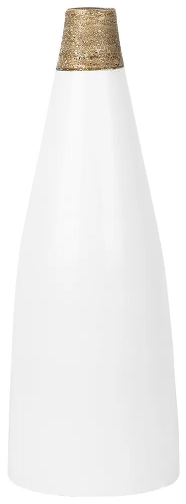 Bílá dekorativní váza EMONA