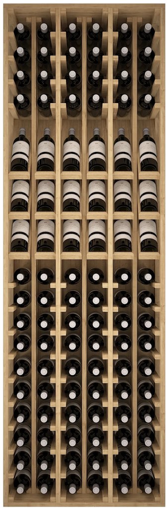 Expovinalia Regál na víno VILLAFRANCA II Materiál a odstín: Borovice s odstínem světlý dub