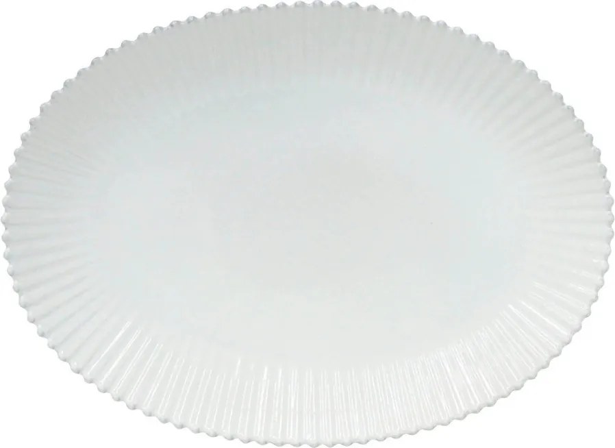 Bílý servírovací talíř z kameniny 37x51 cm Pearl – Costa Nova