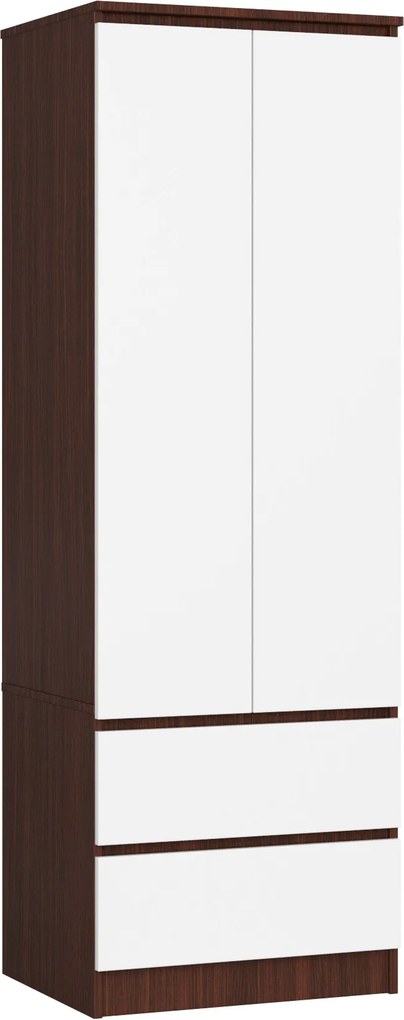 Šatní skříň Star S60 2D2SZ wenge/bílá