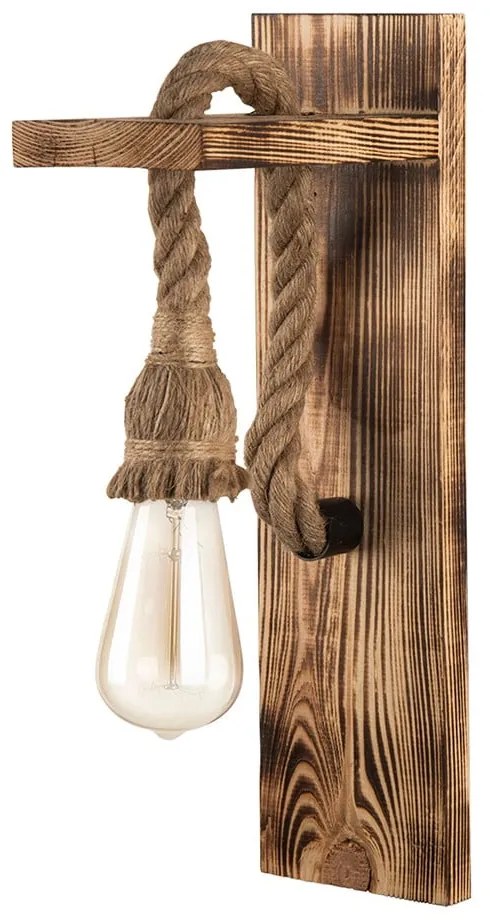 Nástěnné svítidlo v přírodní barvě Woody – Squid Lighting