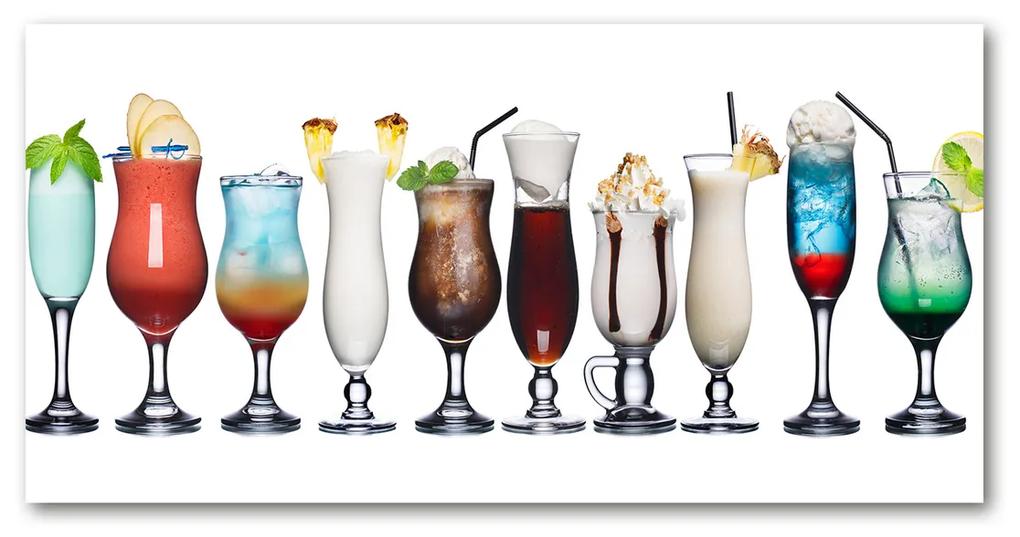 Foto obraz skleněný horizontální Sada drinků
