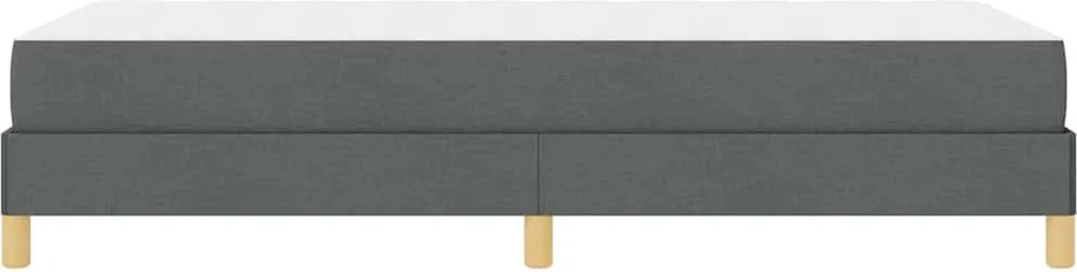 Postel s boxspringem s matrací Tmavě šedá 80 x 200 cm textil 3398522
