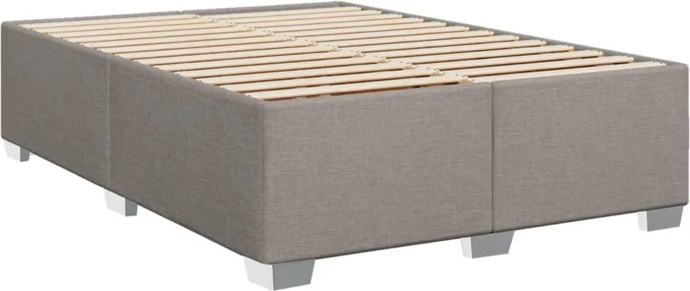 Rám postele bez matrace taupe 140 x 190 cm textil 3284475