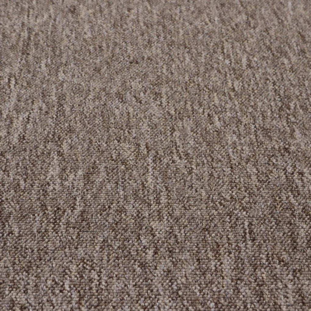 Spoltex, Metrážový koberec Balance 92 hnědý, na míru, šíře 4m, hnědá, filc, chodba / předsíň