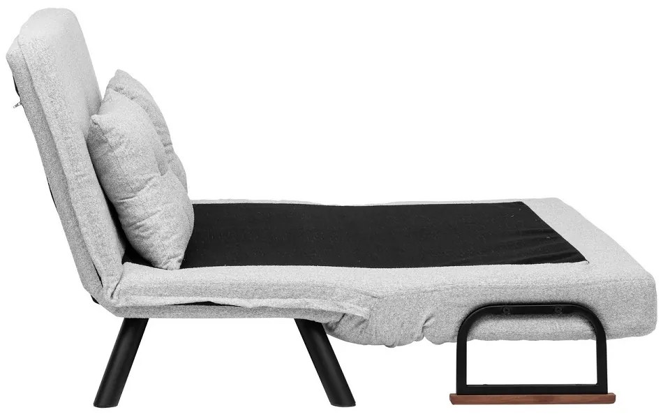 Designová rozkládací sedačka Hilarius II 133 cm šedá