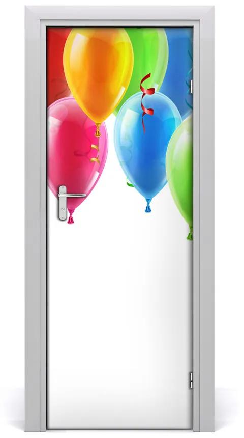 Fototapeta na dveře barevné balony 75x205 cm