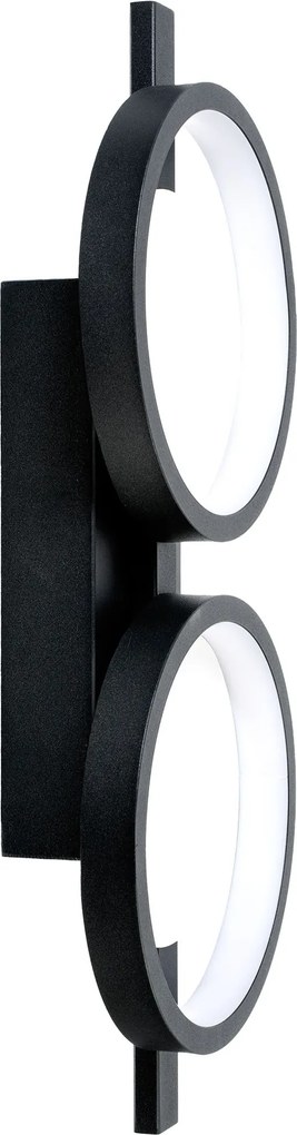 Toolight Toolight, LED nástěnné svítidlo, 13W, 4000K, 1500lm, APP1917-W, černá, OSW-66062