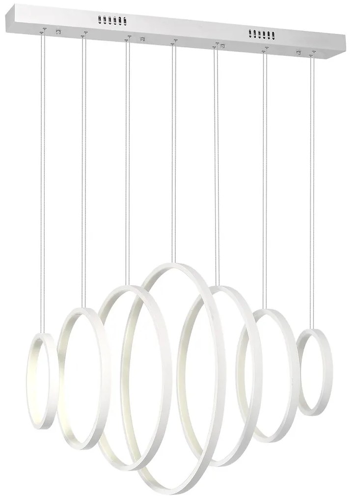 Závěsné LED svítidlo Pixels, 7x LED 96w, 4000k, w