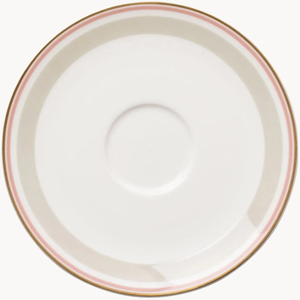 Sada podšálků z kostního porcelánu Capri, 6 dílů