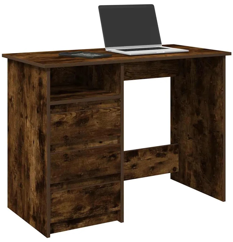 Psací stůl kouřový dub 102 x 50 x 75 cm kompozitní dřevo
