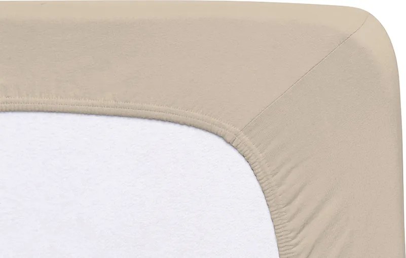 Florella Prostěradlo Avance Jersey Elastan Beige, 140-160x200-220 cm