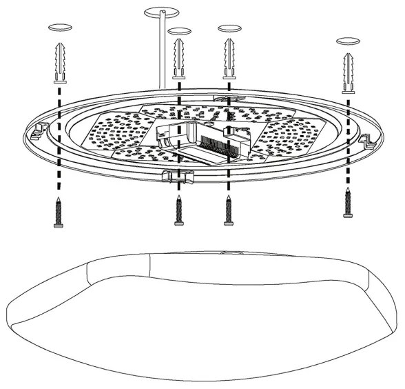 Eglo 97921 - LED RGB Stmívatelné stropní svítidlo TOTARI-C LED/34W/230V + DO