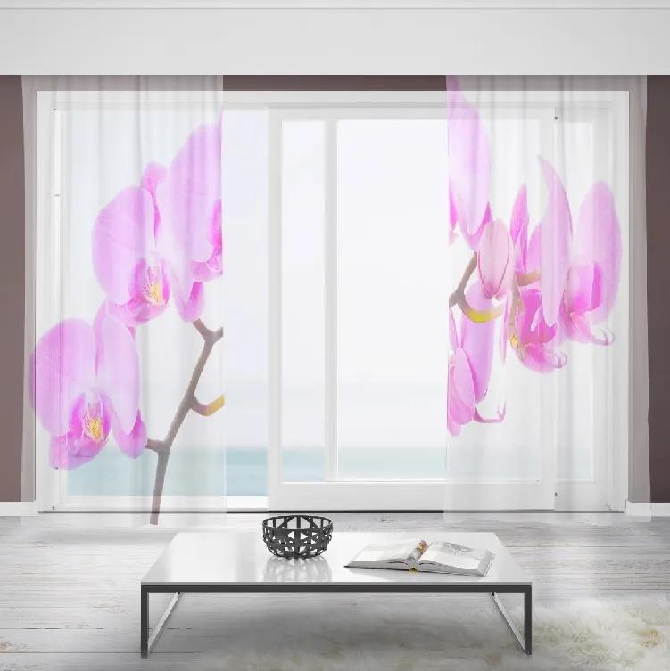 Záclony Růžová orchidej (Rozměr záclony: 150x250)