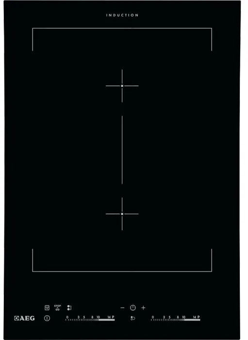 AEG Mastery HC452401EB Domino indukční varná deska, černá, šířka 36 cm