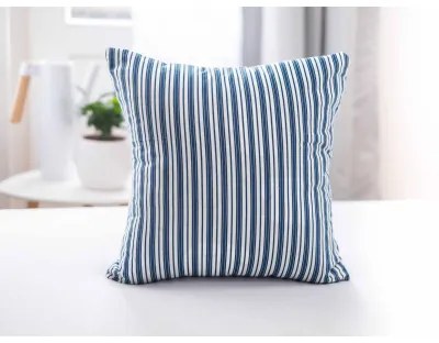 MKLuzkoviny.cz  Povlak na polštářek – Stripes Blue, 40 × 40 cm, 2 ks