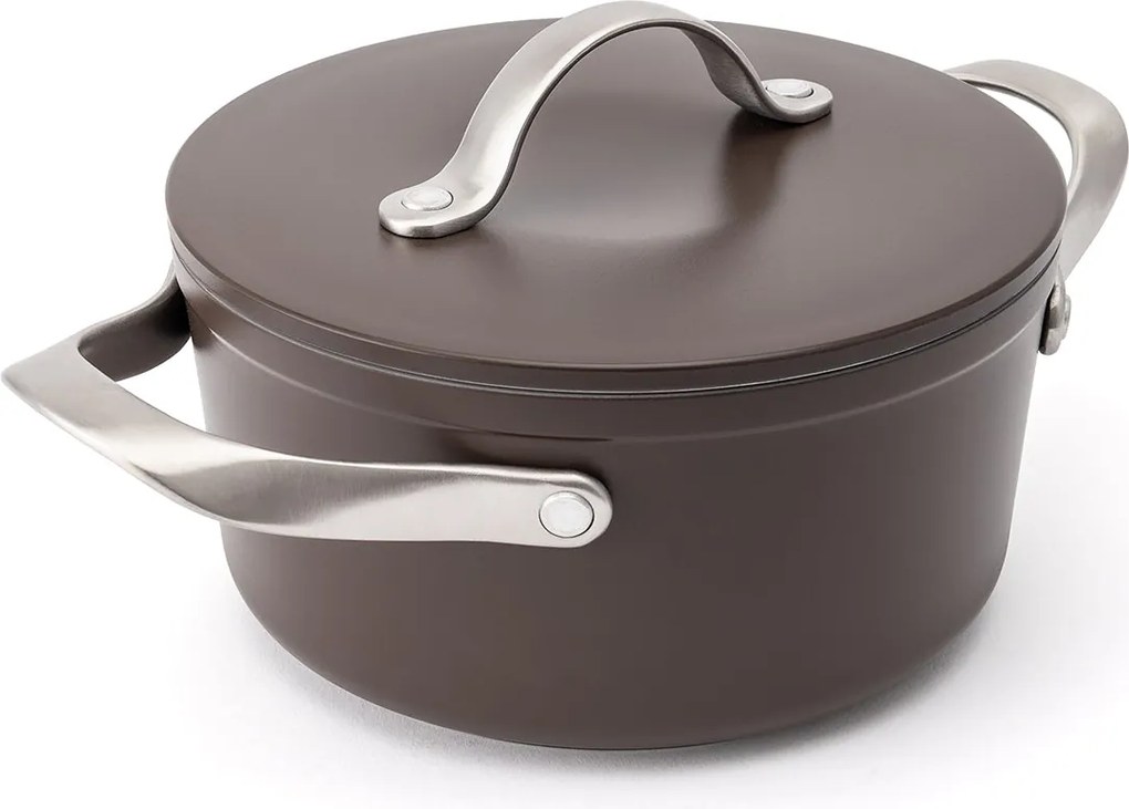 Elmich Nepřilnavý keramický hrnec Zen Ø 18 cm - hnědá