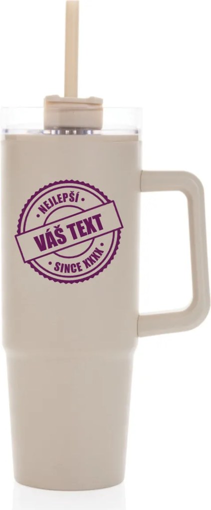Personalizovaná cestovní termoska s průhledným víčkem - nejlepší xx SINCE xx