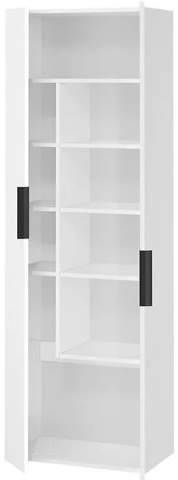 Cersanit City, vysoká koupelnová skříňka 60x36x180 cm, bílá, S584-019-DSM