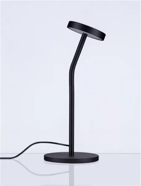 LED černá stolní lampa Logos