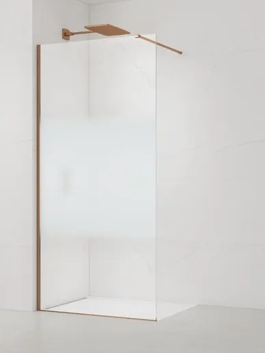 Sprchová zástěna SAT Walk-in 120 cm broušený rose gold SATBWI120MPPRRG