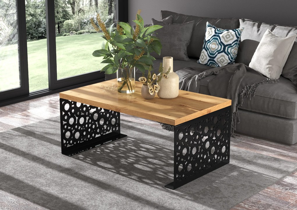 ADRK Furniture Konferenční stolek RINA 100x60 CT-RIN-B-A