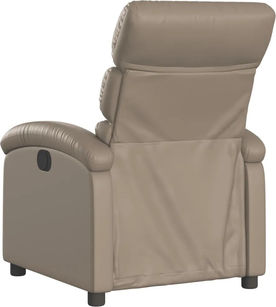 Elektrické polohovací křeslo cappuccino umělá kůže 3204032