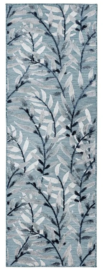 Modrý venkovní koberec běhoun 230x80 cm Willow - Flair Rugs