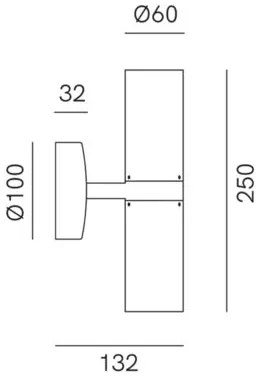 Il Fanale Girasoli, nástěnné svítidlo z přírodní mosazi 2xGU10 max.5W, prům.6cm, výška 25cm