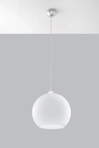 Lustr SOLLUX Ball E27 1x60W bez zdroje SL.0256 bílé sklo