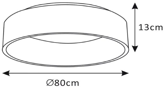 Lucide 46100/80/31 -LED Stmívatelné stropní svítidlo TALOWE LED/80W/230V pr. 80 cm